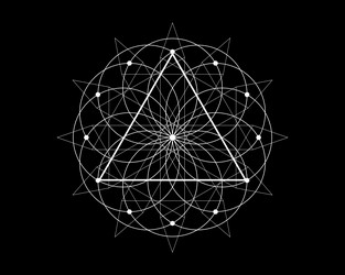 Sunlight triangle geometry Royalty Free Vector Image