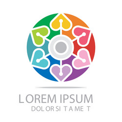 Icon infinity love couple Royalty Free Vector Image