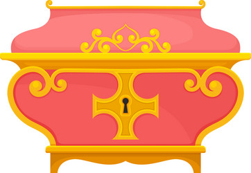 Green chest on white background Royalty Free Vector Image