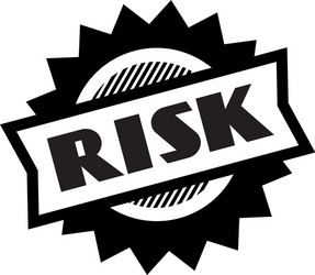 Risk black stamp Royalty Free Vector Image - VectorStock