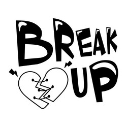 Breakup Royalty Free Vector Image - VectorStock