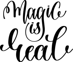 Hand drawn lettering word magic Royalty Free Vector Image