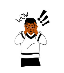 Shock and surprise reactions Royalty Free Vector Image