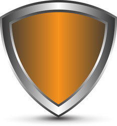 Red metal shield protection concept Royalty Free Vector