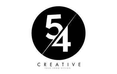Golden creative number 45 4 5 logo with leading Vector Image