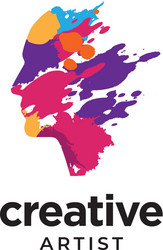 Brainstorm power thinking abstract brain logo Vector Image