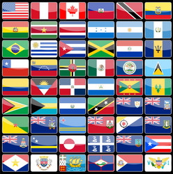 Elements of design icons flags the countries Vector Image