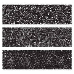 Grunge monochrome textures patterns set Royalty Free Vector