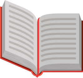 Isolated open book design Royalty Free Vector Image