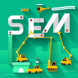 Construction site crane building innovation text Vector Image