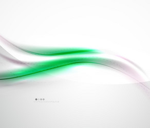 Futuristic green color in wave template Royalty Free Vector