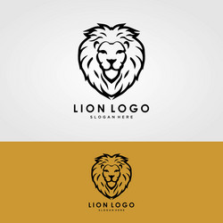 Modern lion logo Royalty Free Vector Image - VectorStock