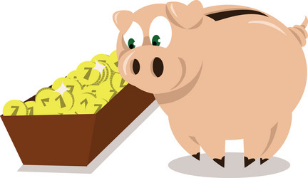 Cartoon Pig Hungry Vector Images (67)