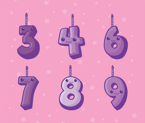 Kawaii Numbers Vector Images (over 2,300)