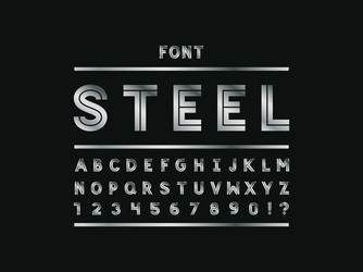 Steel Font Alphabet Vector Images (over 7,200)