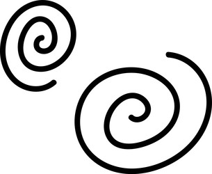 Lined spiral line Royalty Free Vector Image - VectorStock
