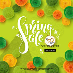 Hello spring banner Royalty Free Vector Image - VectorStock