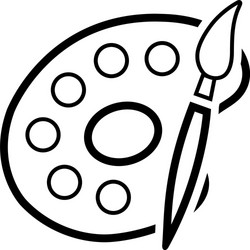 Color plate Royalty Free Vector Image - VectorStock