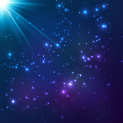 Blue shining magic light background Royalty Free Vector