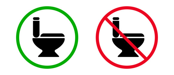 Restroom not available or out of order Royalty Free Vector