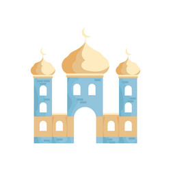 Golden arabic palace Royalty Free Vector Image