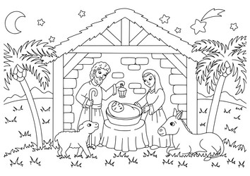 Nativity Scene Outline