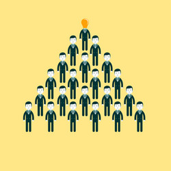 Work class pyramid Royalty Free Vector Image - VectorStock