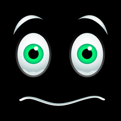 Stunned emoticon Royalty Free Vector Image - VectorStock