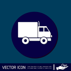 Truck logistic icon symbol icon laden Royalty Free Vector