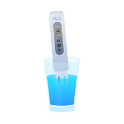 Tds - total dissolved solids testing your water Vector Image