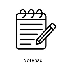 Notebook solid icons simple stock illust Vector Image