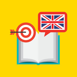 Learn english online icon Royalty Free Vector Image