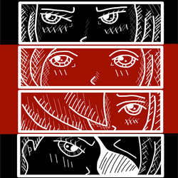 Japanese anime girl Royalty Free Vector Image - VectorStock