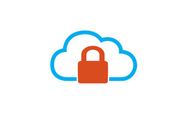 Cloud security logo icon design Royalty Free Vector Image