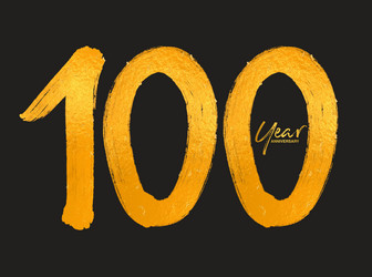 100 years anniversary celebration template Vector Image