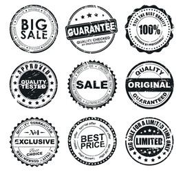 Vintage stamp set Royalty Free Vector Image - VectorStock