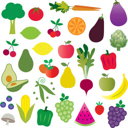 Green Fruits and Vegetables Vector Images (over 50,000)