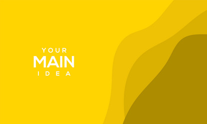 Yellow curve dynamic style background label banne Vector Image