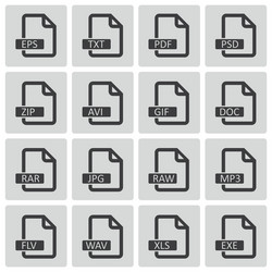 Excel icon major file format icon Royalty Free Vector Image
