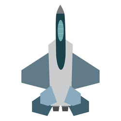 F 35 aircraft top view icon Royalty Free Vector Image