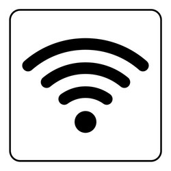 Free wifi icon white background image Royalty Free Vector