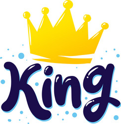 King Word Typography Vector Images (over 370)