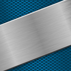 Blue metal background stainless steel texture Vector Image