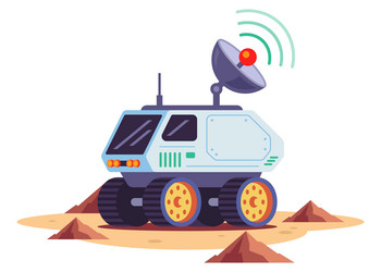 Moon rover Royalty Free Vector Image - VectorStock