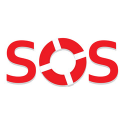 Sos icon set Royalty Free Vector Image - VectorStock