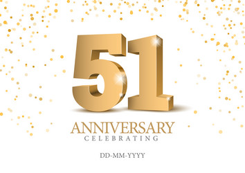 3d font gold character Royalty Free Vector Image