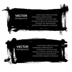Two big vertical banners from textured strokes Vector Image