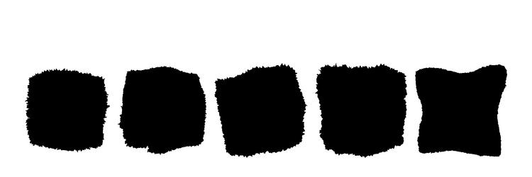 Abstract frames with textured grunge jagged edges Vector Image