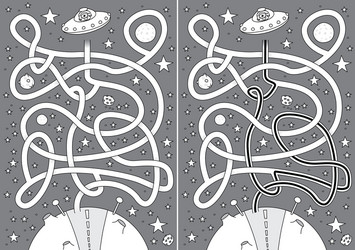Maze Alien Path Vector Images (over 180)