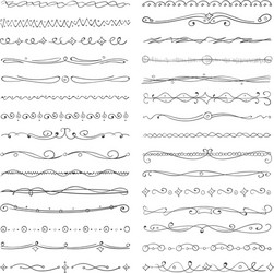 Line borders color pattern dividers with lines Vector Image